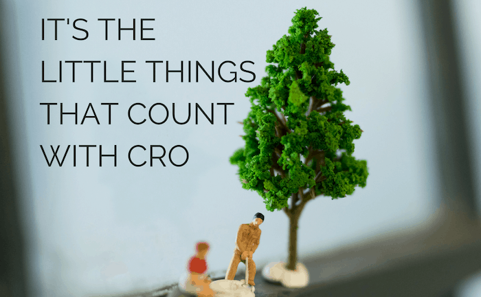 It's The Little Things That Count With CRO - Conversion Sciences